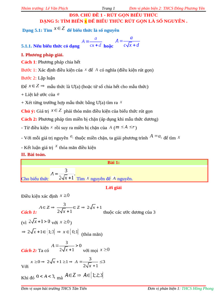 4. Rut Gon Bieu Thuc - cđ Tân Tiến | PDF