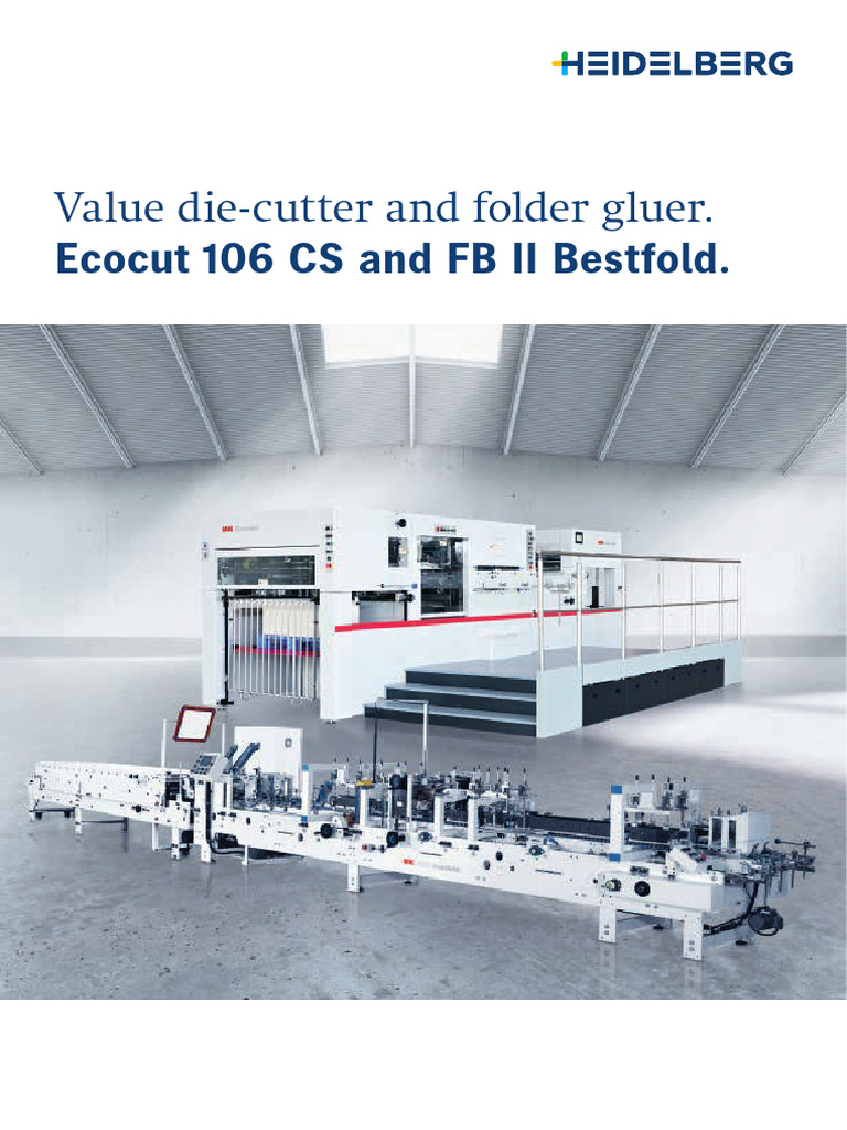 Heidelberg MK Ecocut 106cs Fb2 Bestfold en LR | PDF | User Interface | Manufactured Goods
