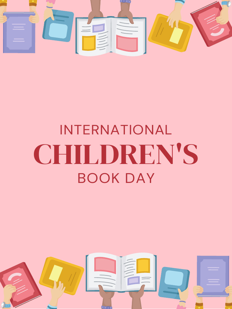 Red Minimalist International Children's Book Day (Poster) - 20250603 ...
