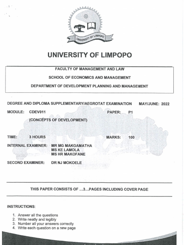 Cdev 011 P1 Supp May-Jun 2022 | PDF