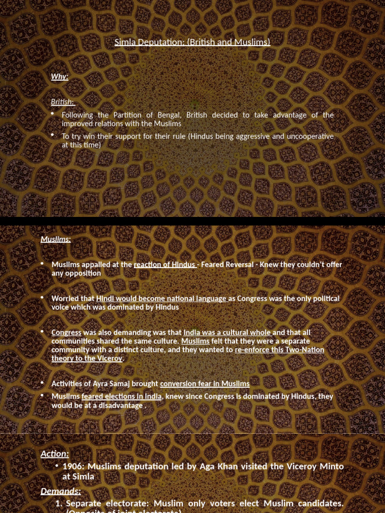 Simla Deputation ^0 ML [Auto-saved] | PDF | All India Muslim League ...