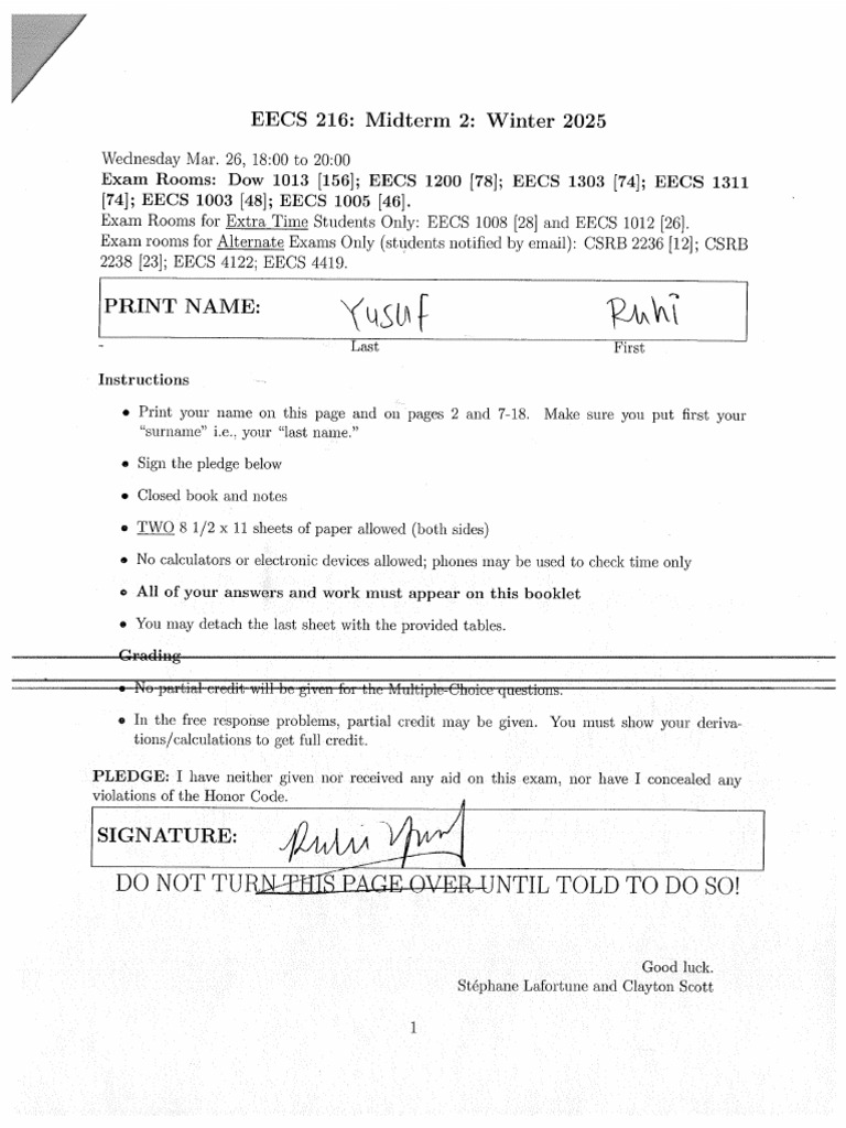 Ruhi - Mid Term 2 - Winter 2025 | PDF