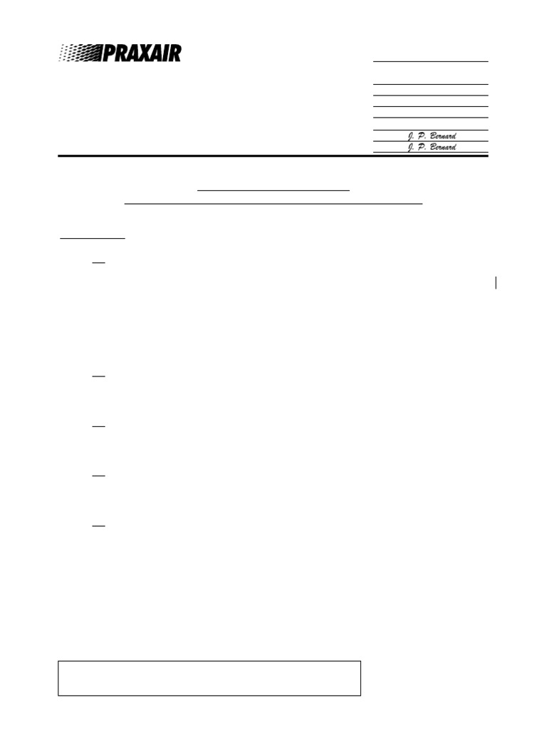 Praxair Equipment Standards for Oxygen Service | PDF | Welding ...