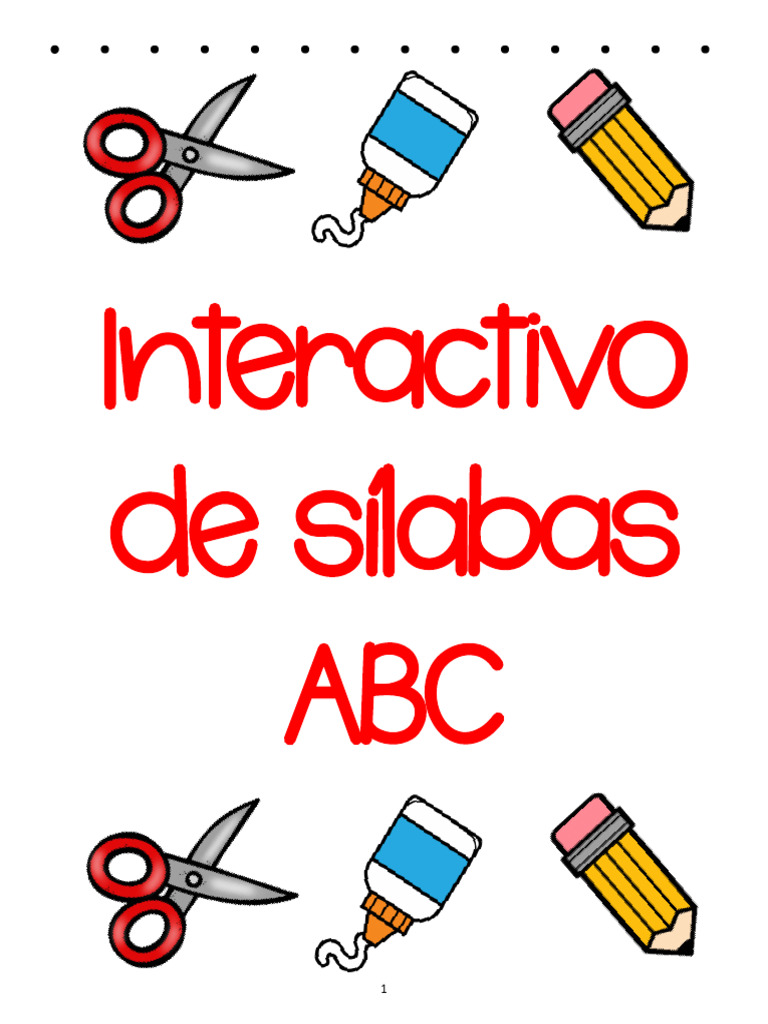 Actividades Interactivas de Sílabas ABC | PDF
