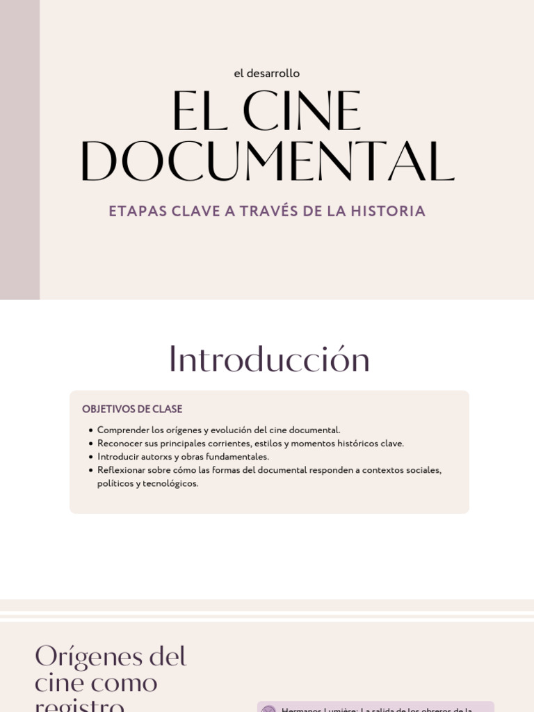 El Cine Documental - Historia | PDF | Documental