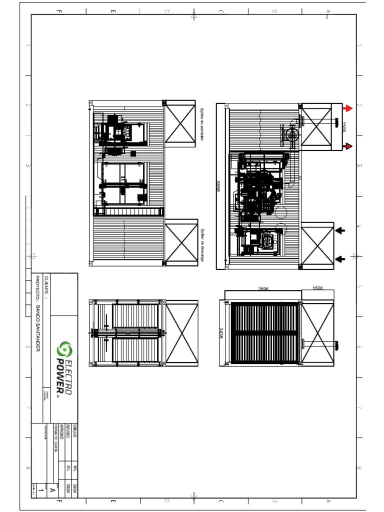 Plano GE - Gabinete Estandar Con Splitter Layout1 | PDF