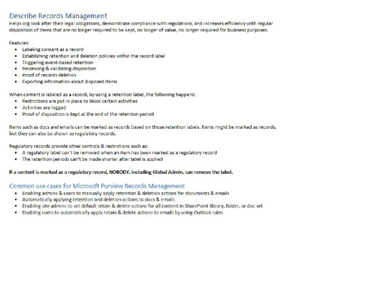 Records Management in Purview | PDF