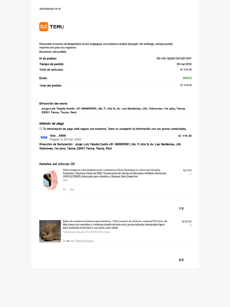 Temu Web Document | PDF