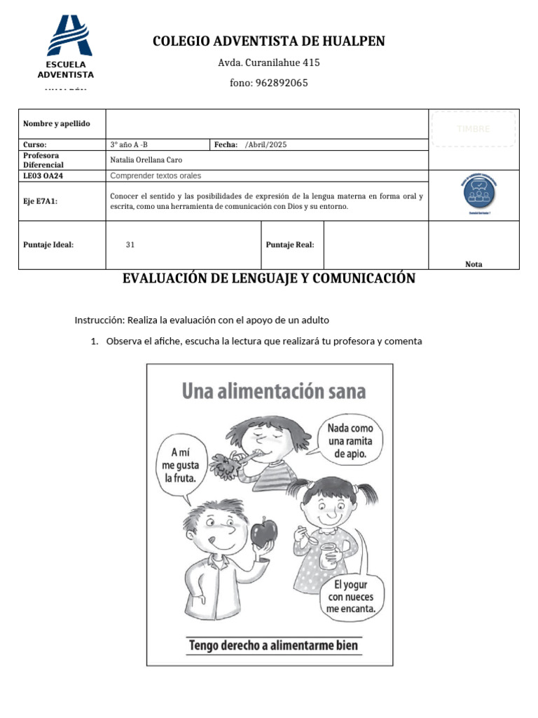 Prueba Comics y Afiche | PDF
