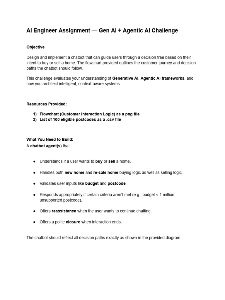 AI Engineer Assignment - Gen AI + Agentic AI Challenge | PDF
