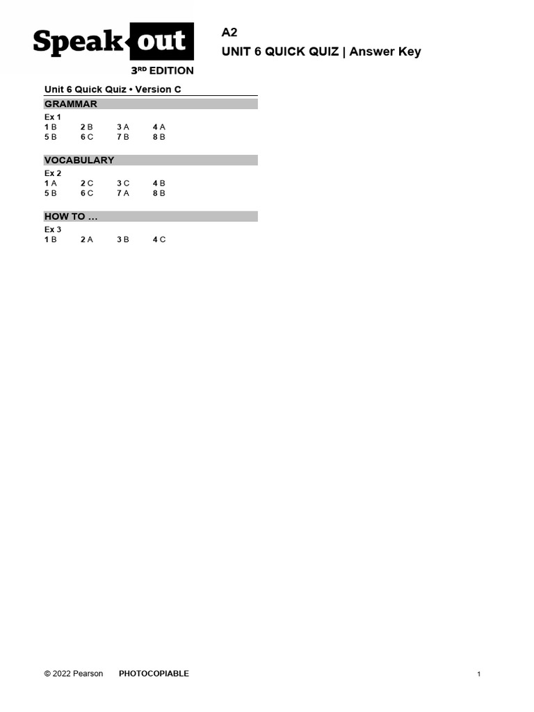 SO3 A2 Quick Quiz U6C Answer Key PDF | PDF