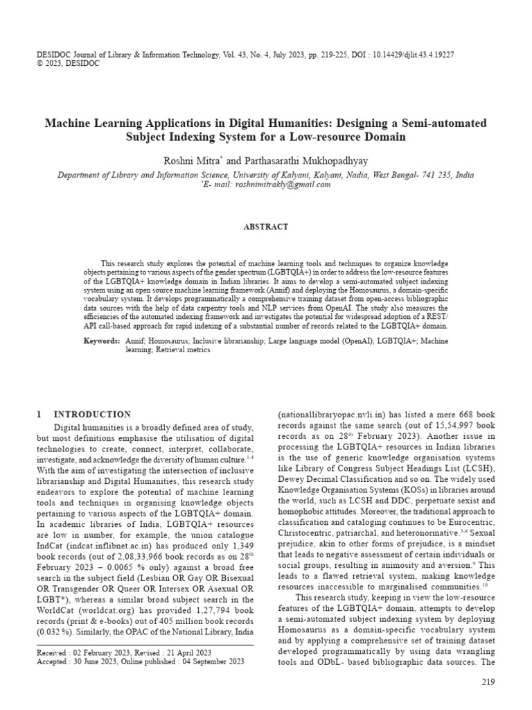 Machine Learning Applications in Digital | PDF | Machine Learning | Information Science