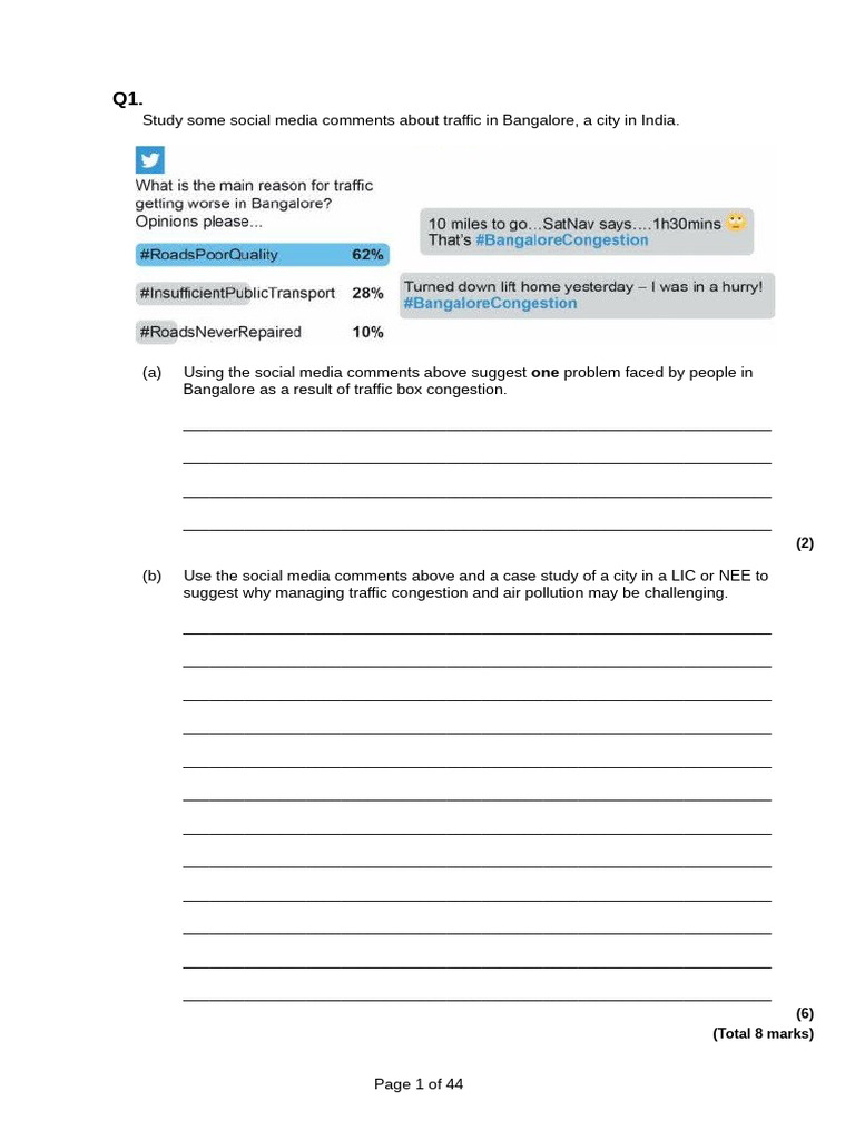 LIC or NEE City Challenges | PDF | Understanding | Urbanization