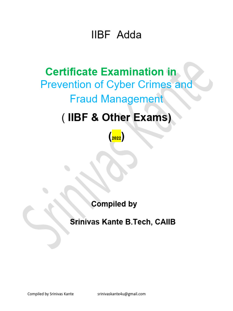 Prevention of Cyber Crime and Fraud Management | PDF | Ransomware ...