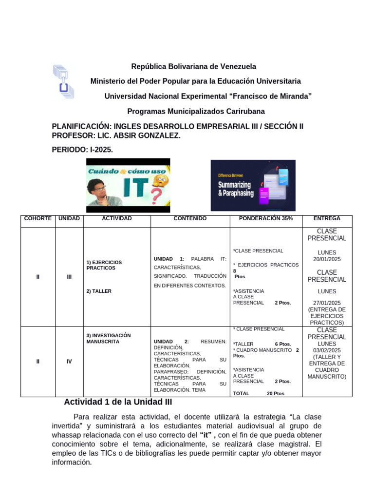 S02iiisem02planid Iiii Planificacion | PDF