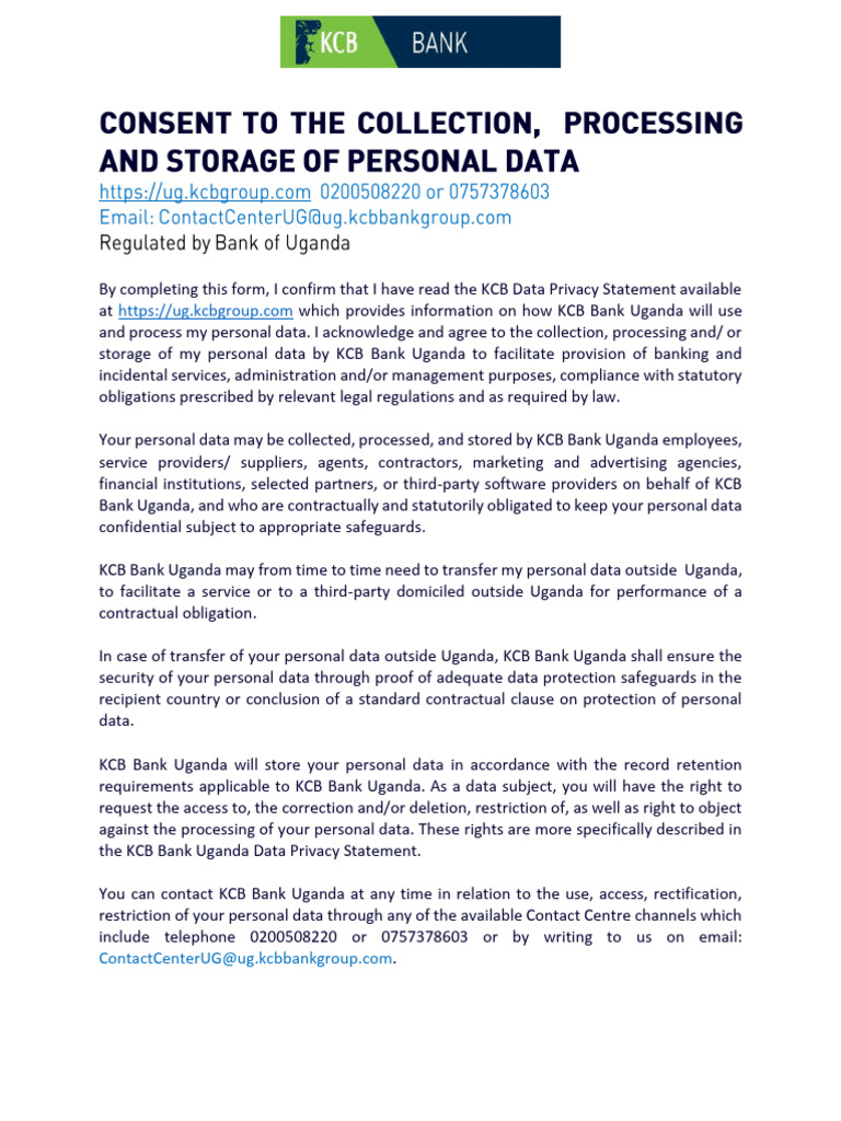 Personal Data Consent Form | PDF | Information Privacy | Privacy
