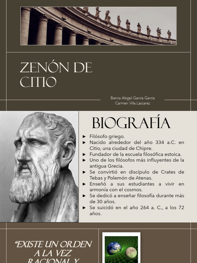 Zenón de Citio | PDF | Estoicismo