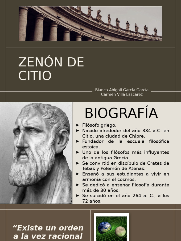 Zenón de Citio | PDF | Estoicismo | Filosofía griega antigua