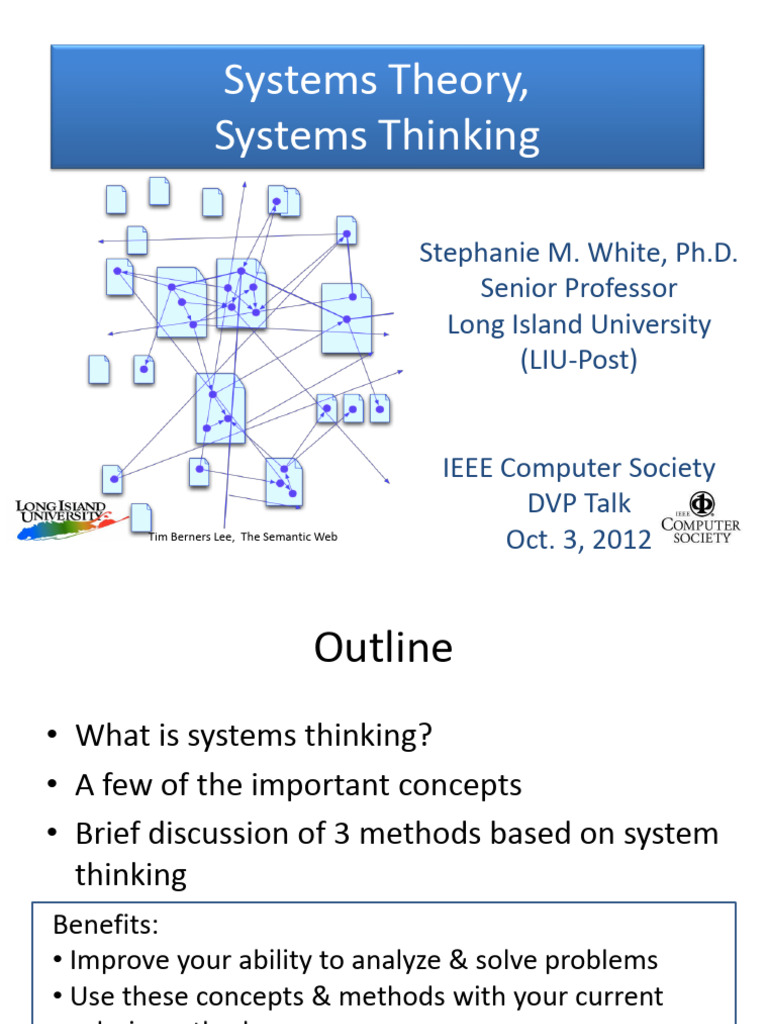 Systems Theory - Systems Thinking | PDF | System | Complexity