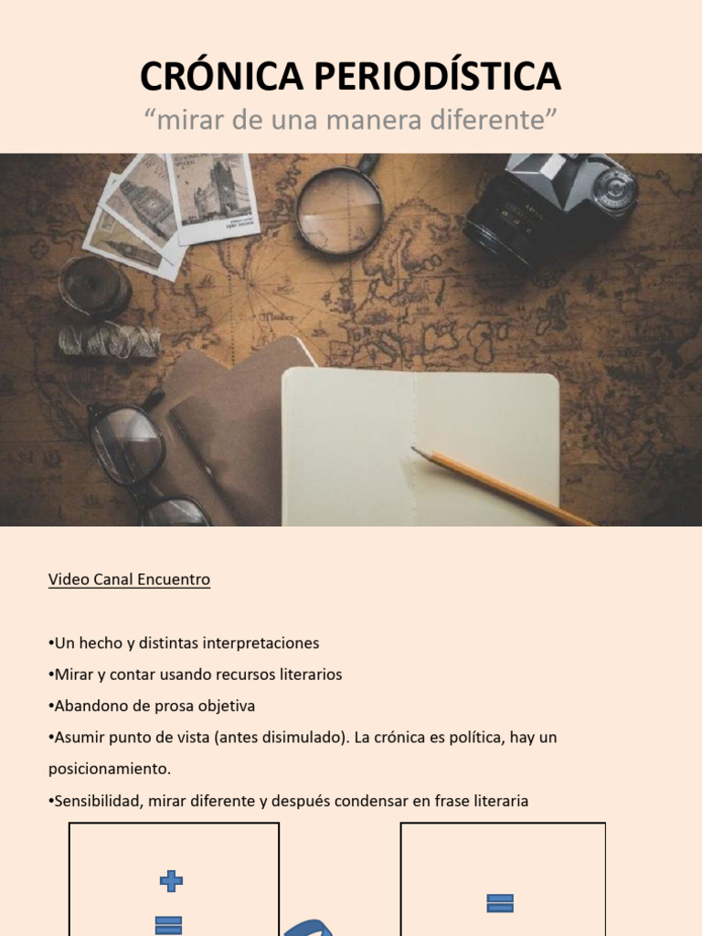 CRÓNICA PERIODÍSTICA Explicación | PDF