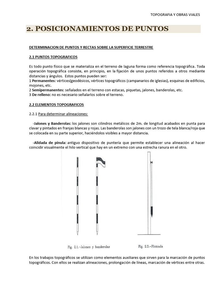 Topografia y Obras Viales 2 | PDF | Topografía | Medición