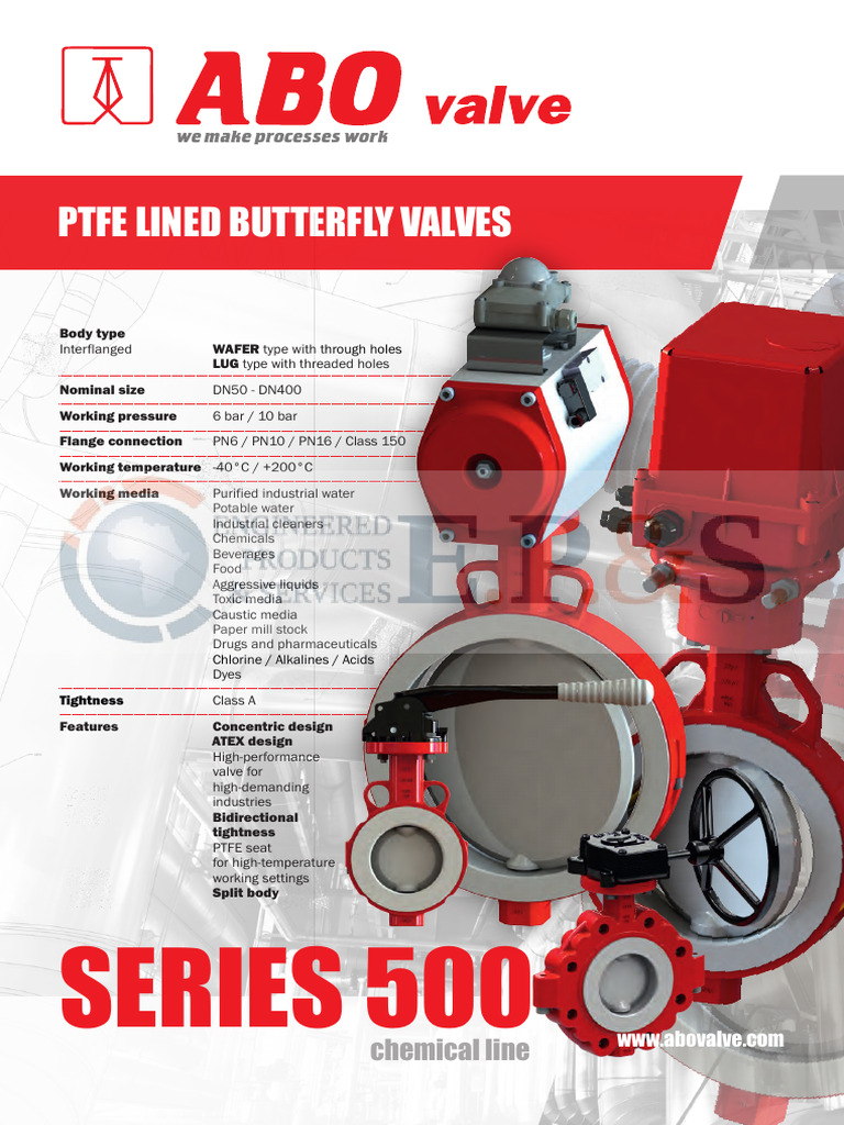 PTFE Lined Butterfly Valves Overview | PDF | Valve | Stainless Steel