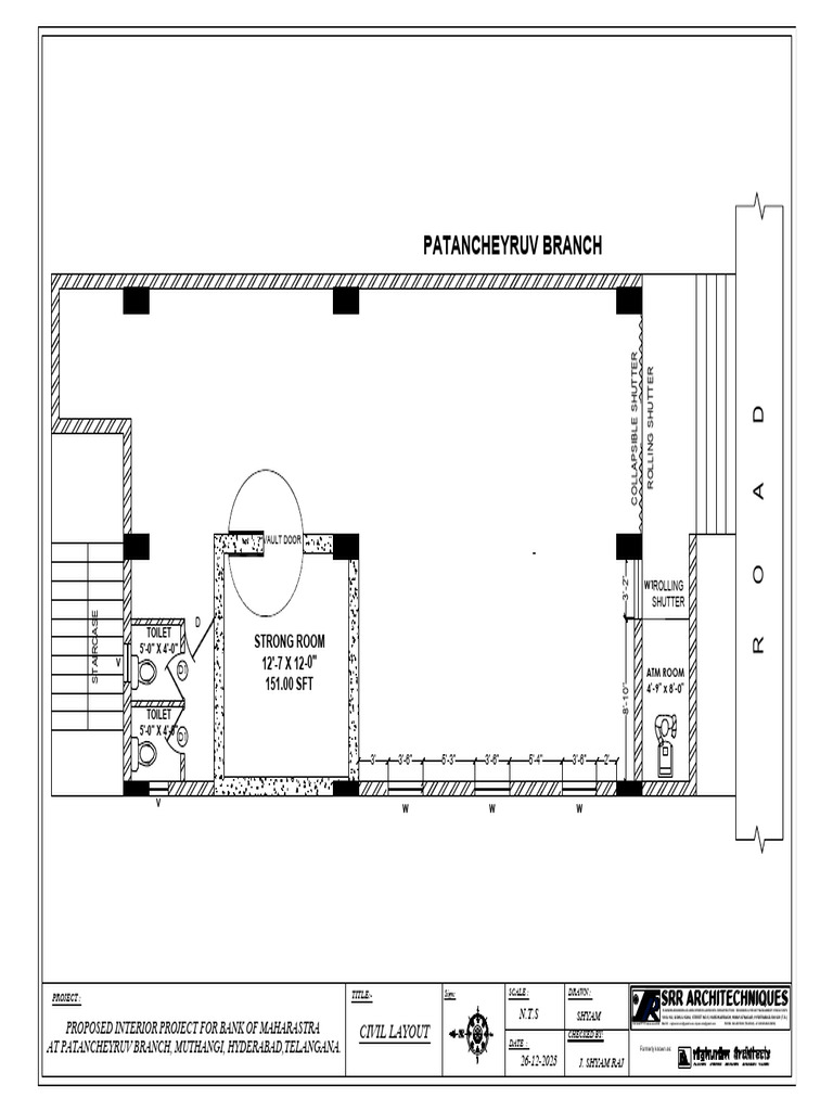 Patancheyruv Civil Layout | PDF | Banking | Architectural Design