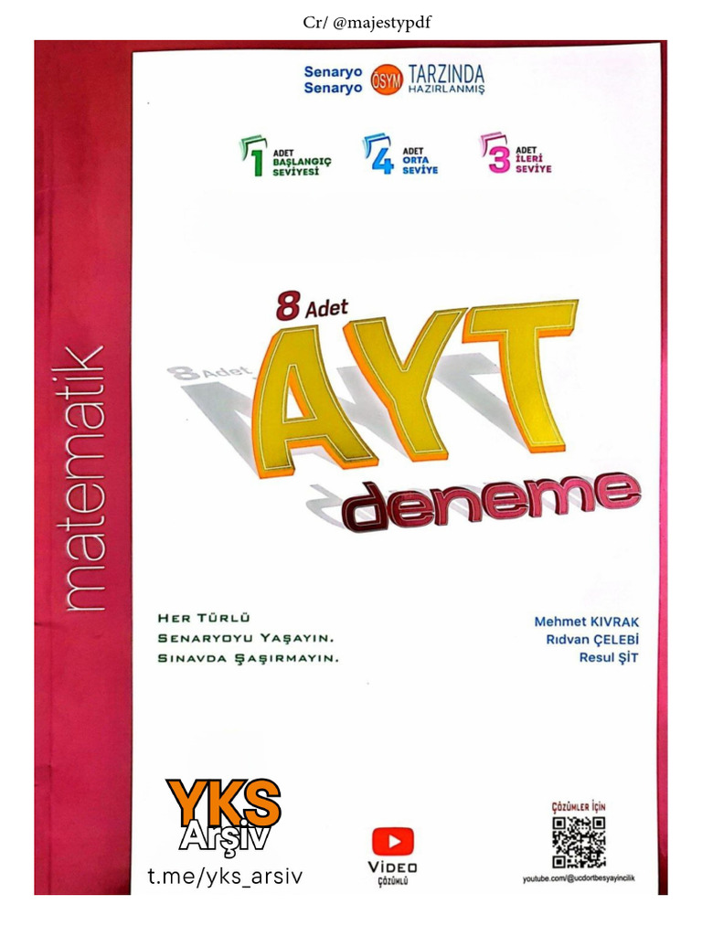 345 AYT Matematik Branş Denemesi 2025 @yks - Arsiv | PDF