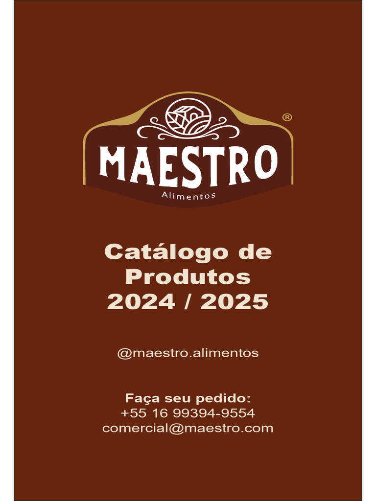 Catálogo Maestro 2024/2025 de Doces | PDF