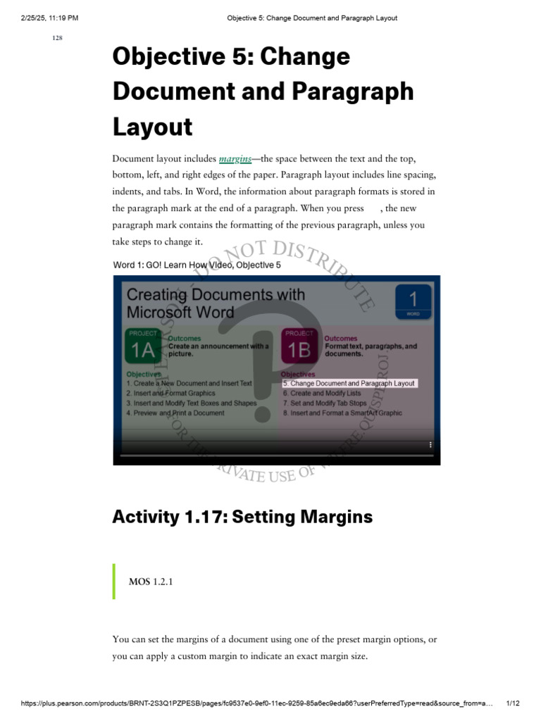Change Document and Paragraph Layout | PDF | Paragraph | Ellipsis