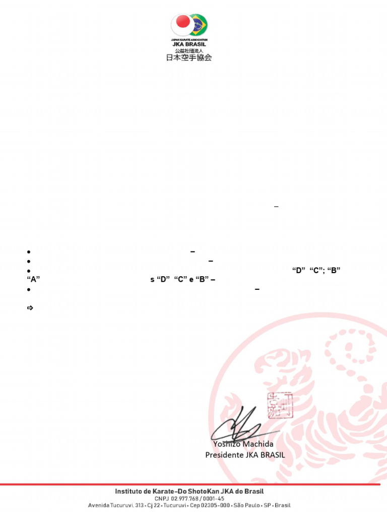 XXV Camp. Brasileiro JKA 2025 GOIANIA Convite e Comunicado Geral | PDF