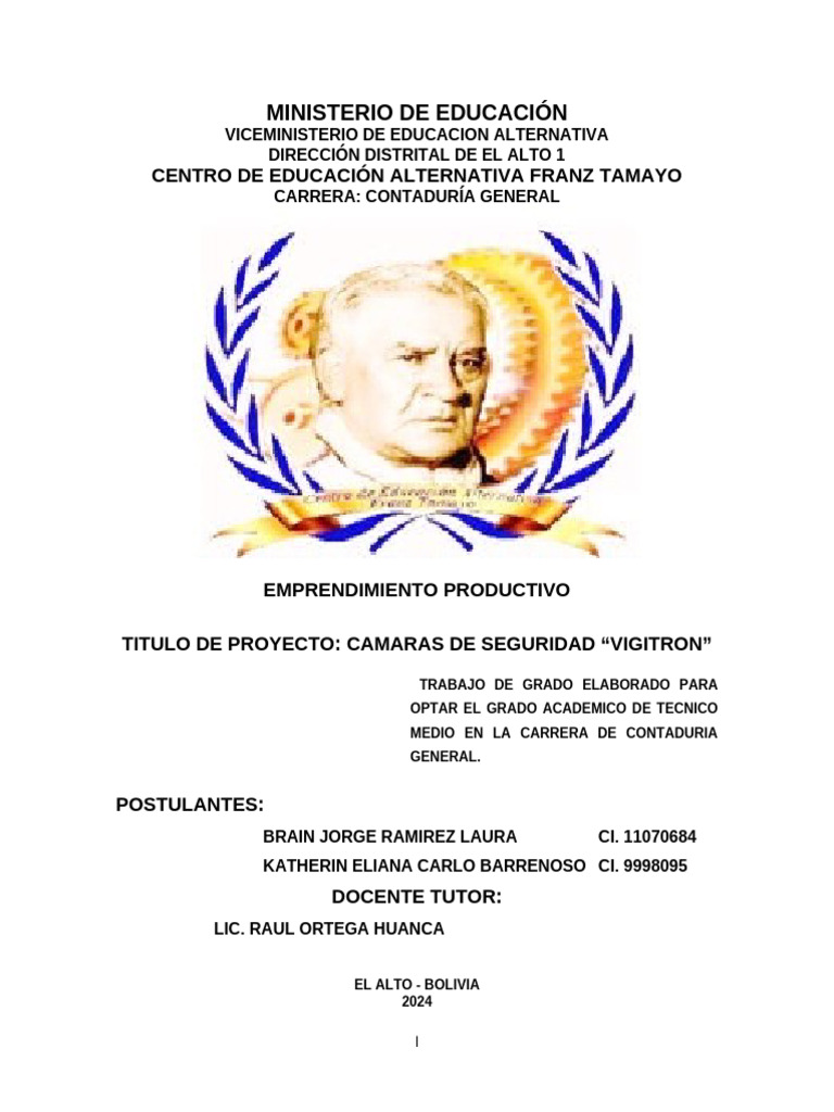 Proyecto Final (Carlo - Ramirez) | PDF | Calidad (comercial) | Presupuesto