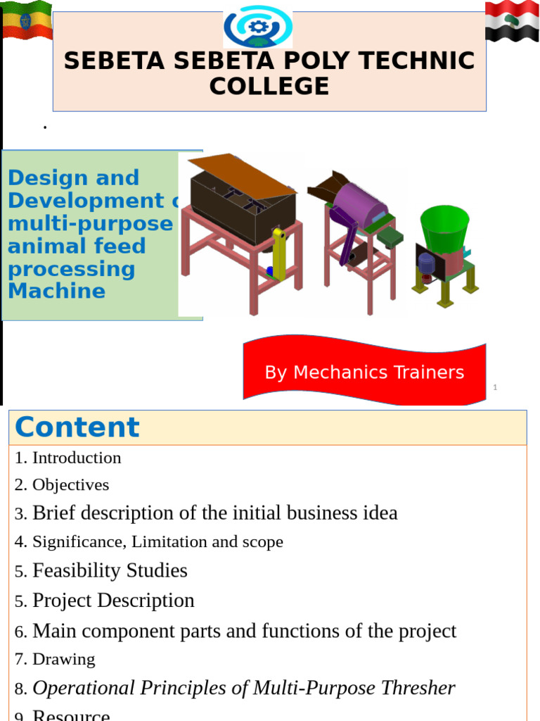 Multi Purpose Animal Feed Processing Machine 2017 | PDF | Expense ...