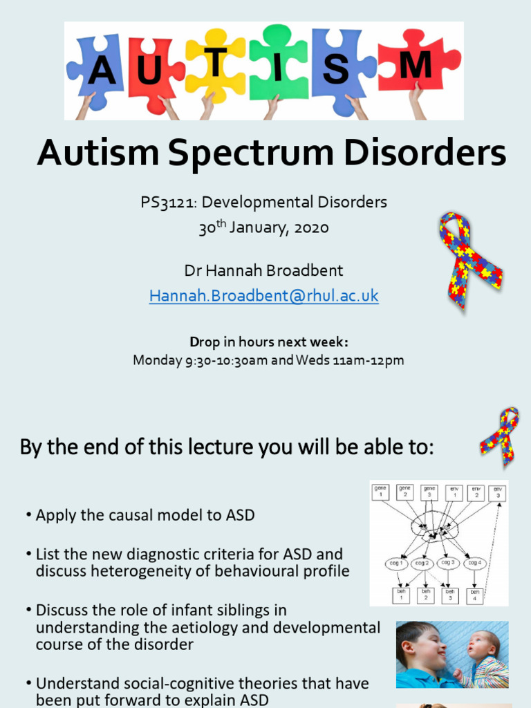 ASD Lecture Handouts - 2020 | PDF | Autism | Asperger Syndrome