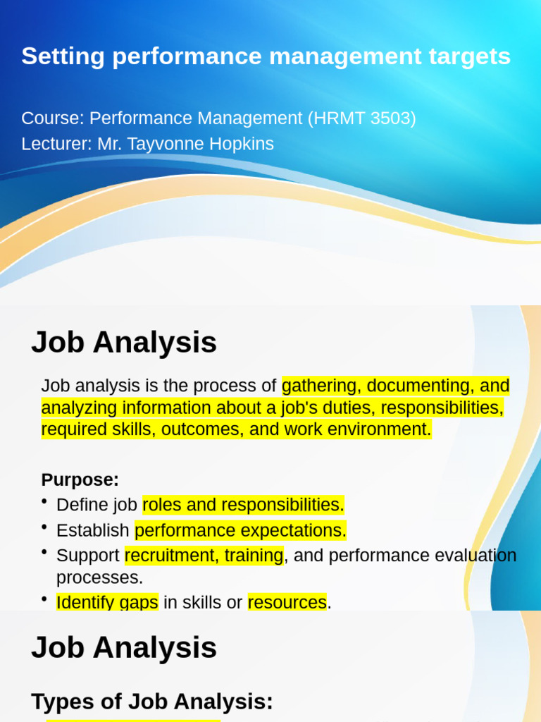 Setting Performance Standards UNIT 2 | PDF | Business | Organizational Behavior
