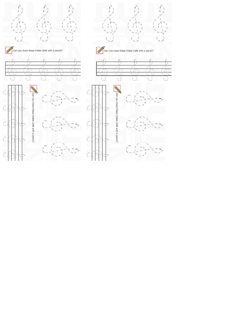 Clave de Sol Practica | PDF