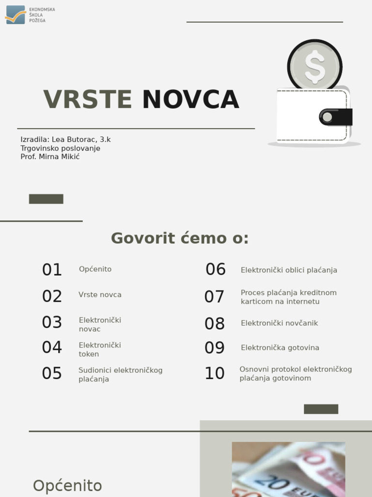 Vrste Novca | PDF