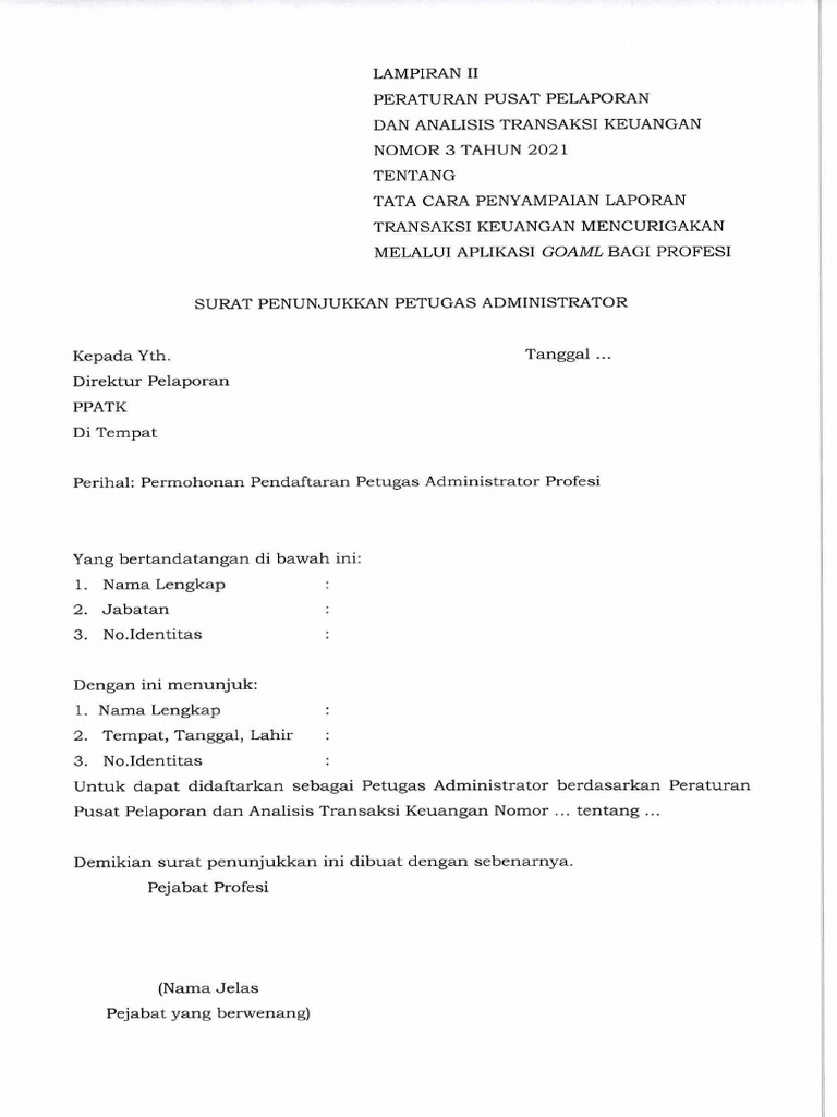 Peraturan PPATK Nomor 3 Tahun 2021 26 29 | PDF