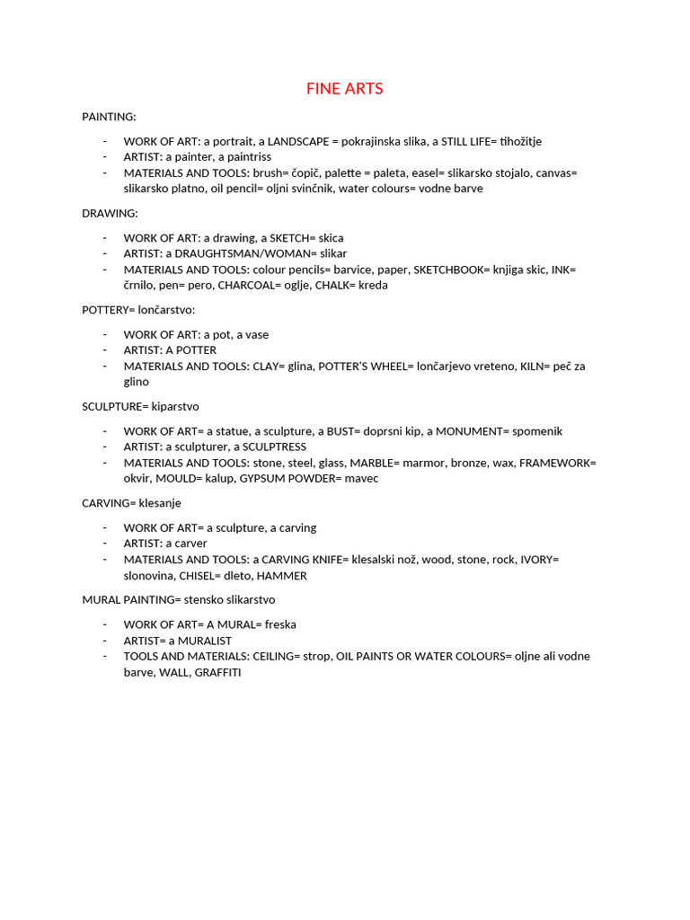 Fine Arts | PDF