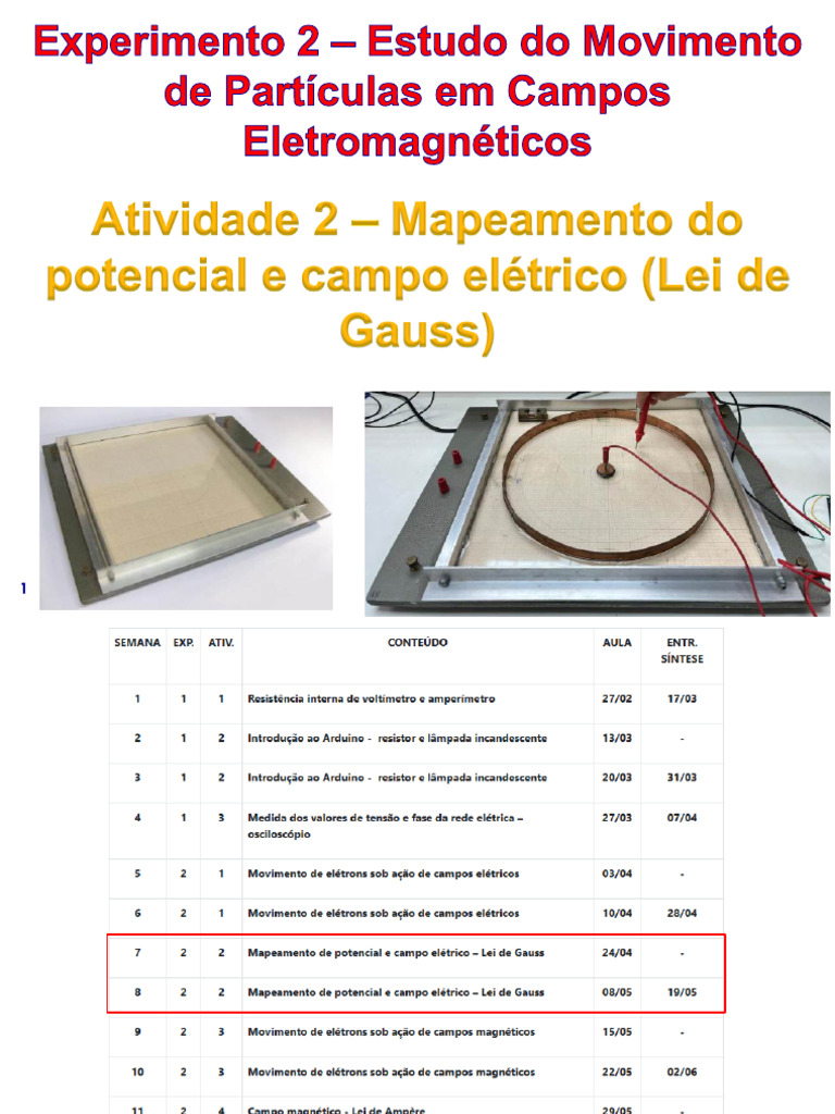 Aula FisexpIII 2025 Exp2 At2 Aula2-Compressed | PDF | Capacitor | Voltagem