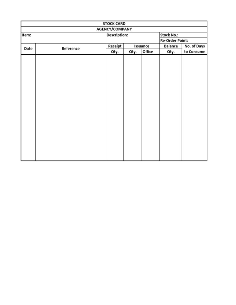 Stock Card | PDF | Law