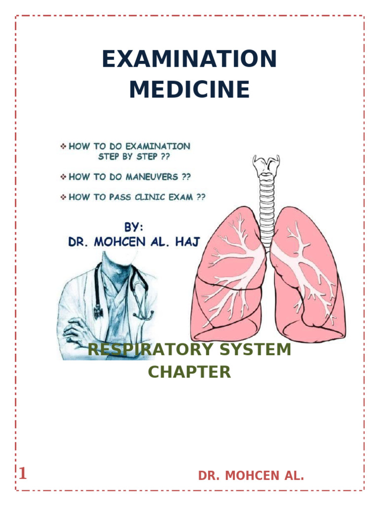 Chest Examination | PDF | Respiratory Diseases | Lung