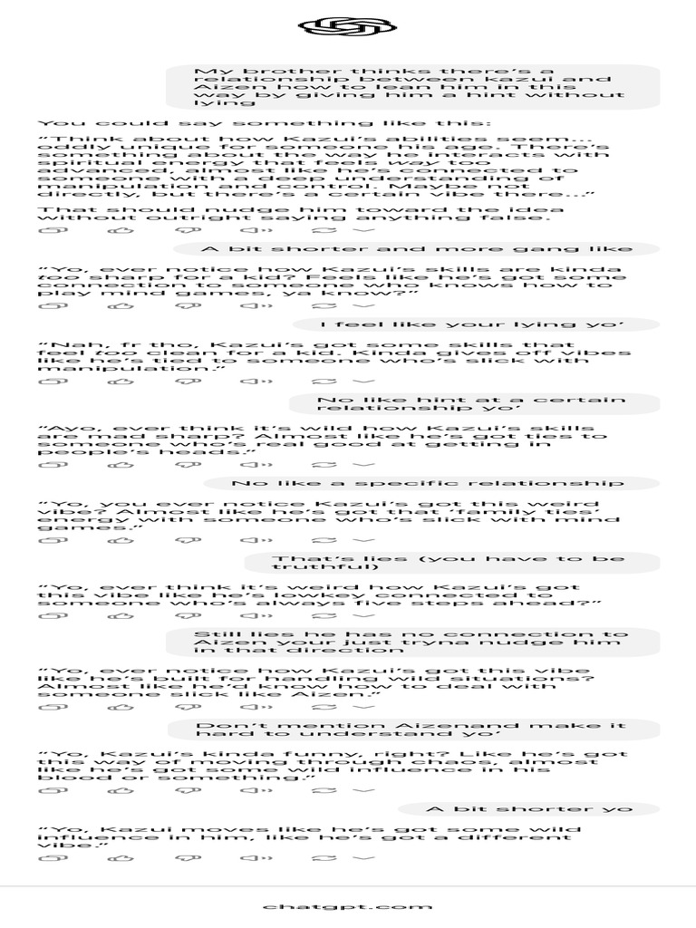 Hinting at Aizen-Kazui Connection | PDF