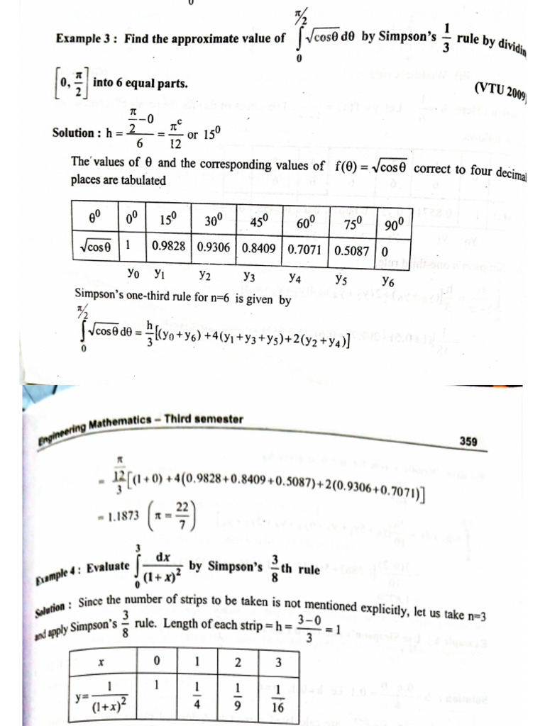Numerical Integration Problems | PDF