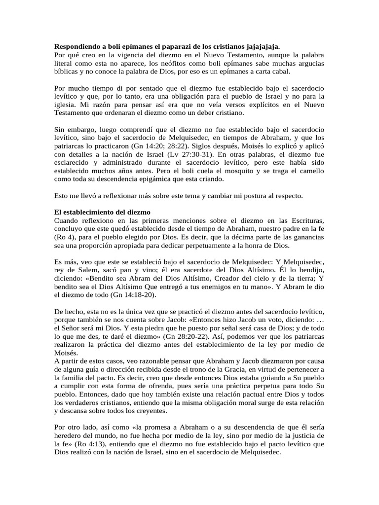 Respondiendo A Boli Epímanes El Paparazi de Los Cristianos Jajajajaja ...