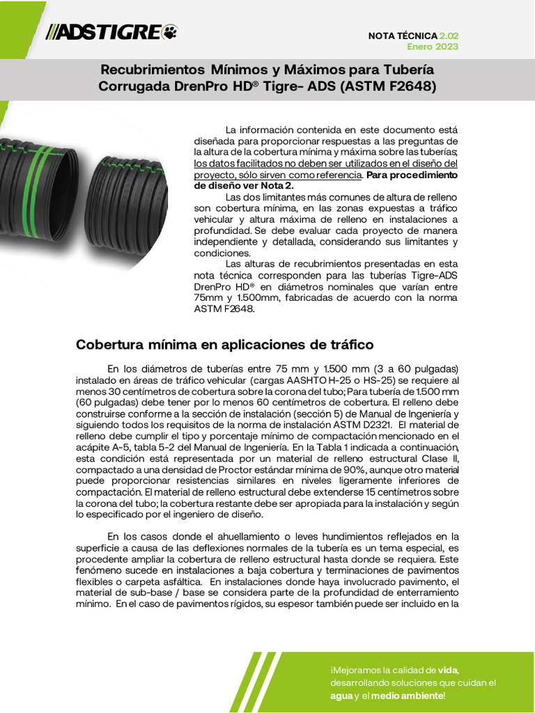 NT 2.02 Recubrim Min y Max Dren Pro HD - 2023 | PDF