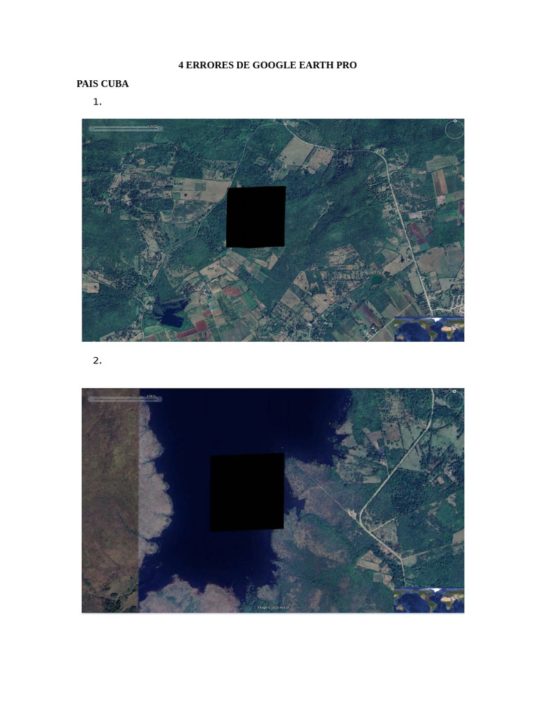 4 Errores de Google Earth Pro | PDF