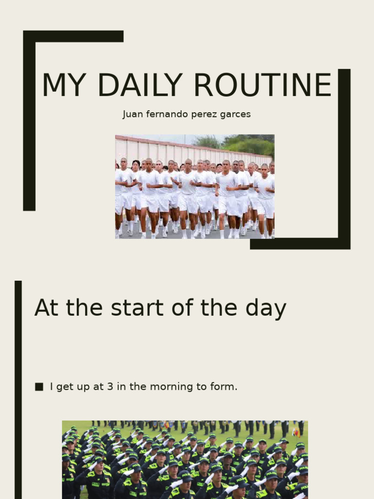Copia de My Daily Routine Presentation | PDF