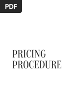 SAP MM Pricing Procedure Steps | PDF | Pricing | Database Schema