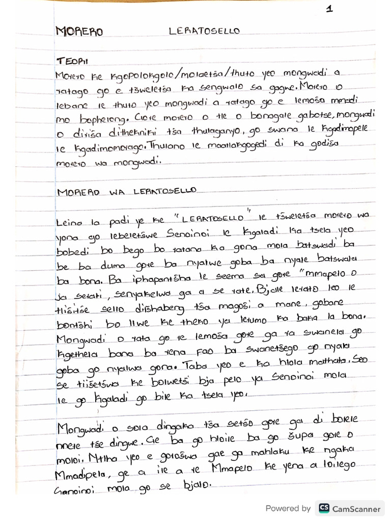 Leratosello - Morero | PDF